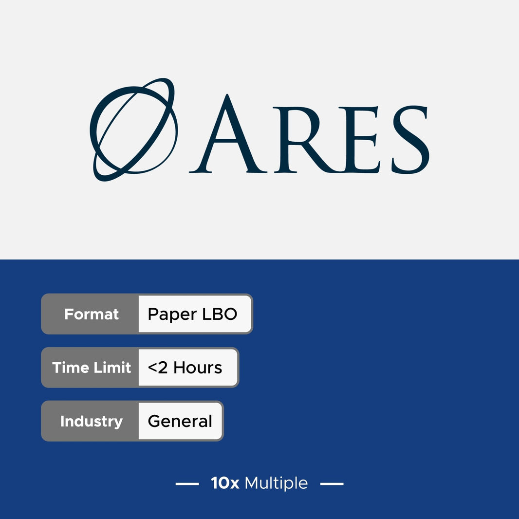 REAL Paper LBO Private Equity Interview Questions